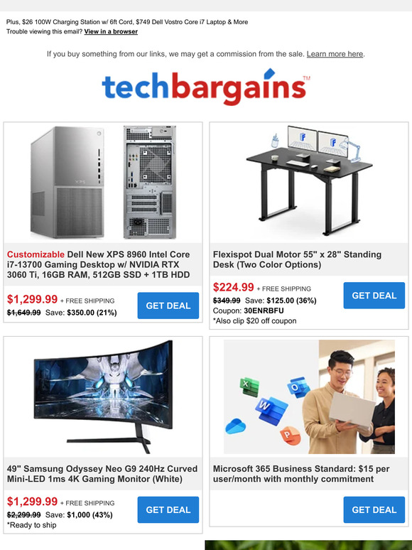TechBargains: $1000 off Samsung 49" Mini-LED Monitor | $225 Flexispot ...