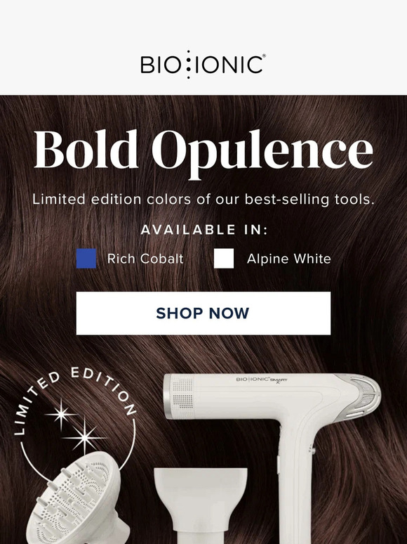 Bio Ionic: Our best selling tools, in two new colors 💙🤍 | Milled