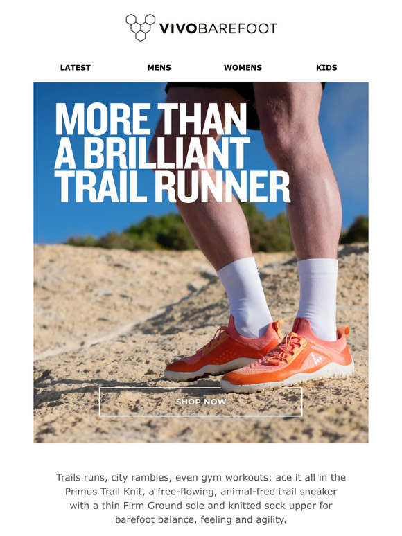 Vivobarefoot: Primus Trail Knit: natural trail flow | Milled