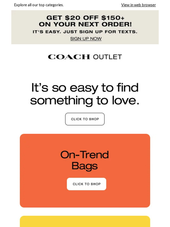 Coach Outlet: Confirmed: Your New Favorites Have Arrived | Milled
