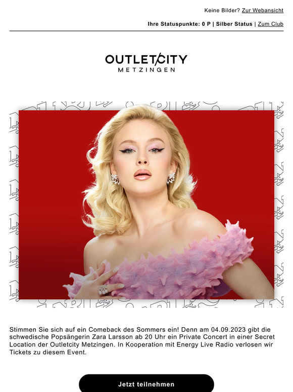 Outletcity: Zara Larsson: Live Session in Metzingen | Milled