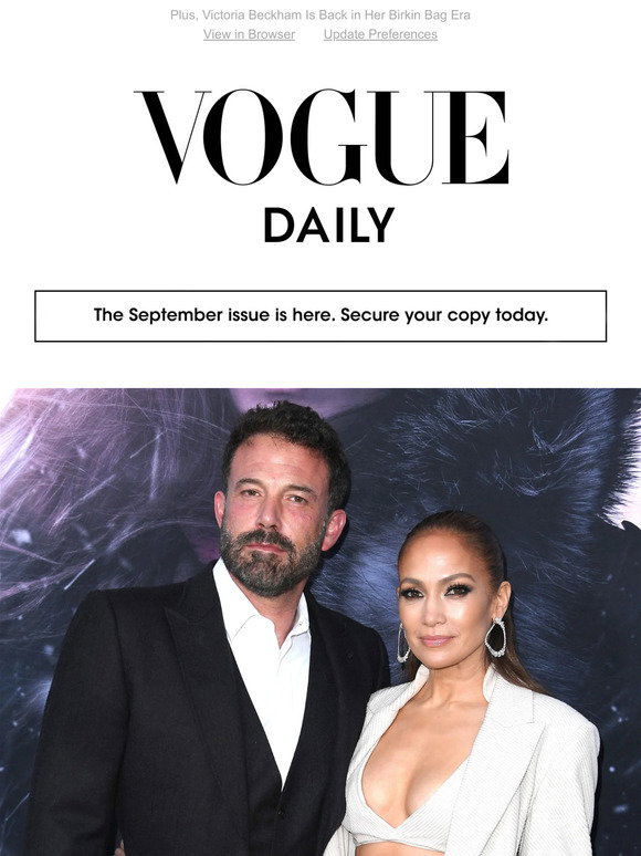 Vogue: J. Lo Shares Unseen Wedding Photos to Mark Bennifer’s One Year ...