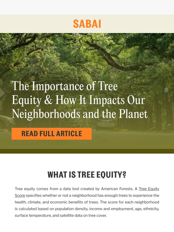 Sabai Design: 🌳 The Crucial Role of Tree Equity in Our Neighborhoods ...