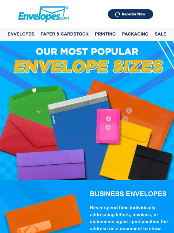 Envelopes.com: 💌 We've got the perfect size for you | Milled