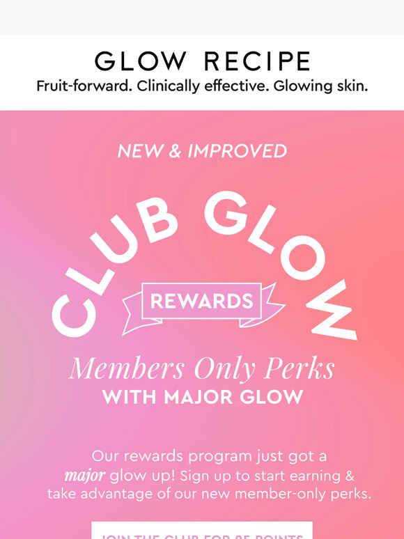 Glow Recipe: Introducing: Club Glow Rewards | Milled Glow Recipe: Introducing: Club Glow Rewards | Milled