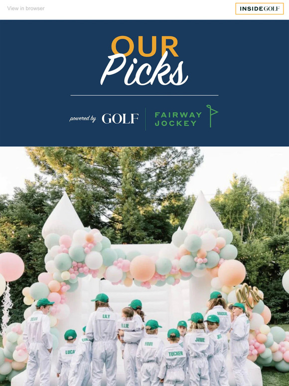 GOLF: Caddie Uniforms are *perfect* for golf-themed parties | Milled