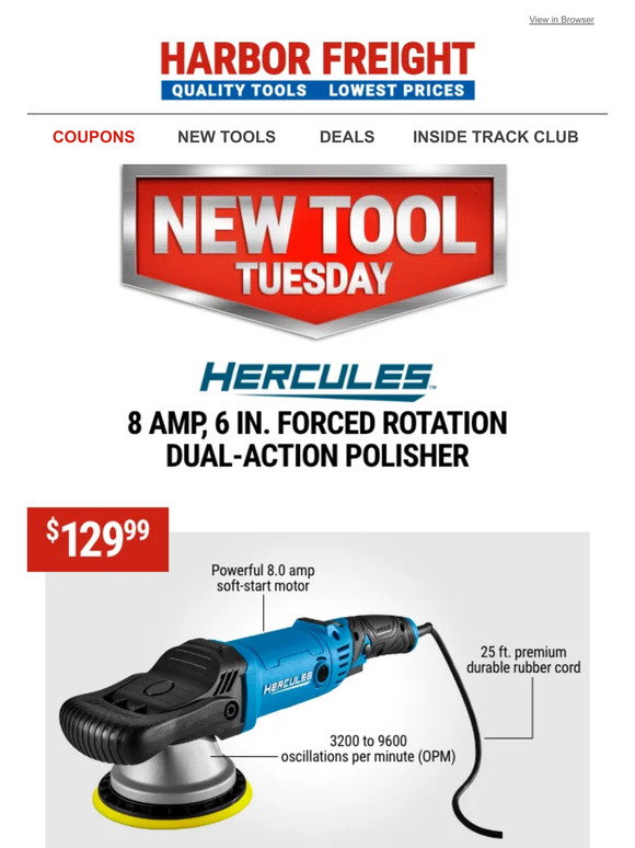 Harbor Freight New Product Alert Milled