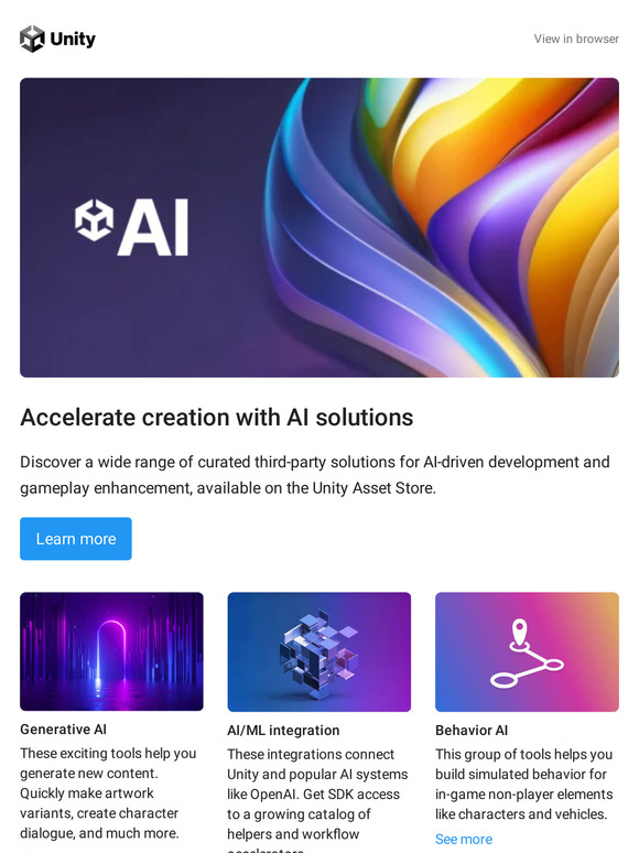 Unity: Discover new AI tools and Verified Solutions | Milled