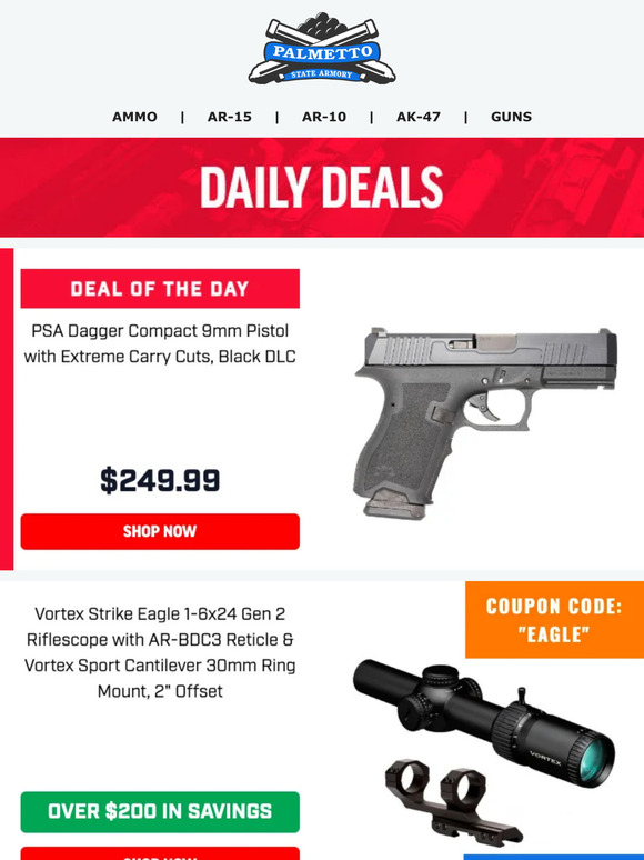 Palmetto State Armory: Deal of the Day! | PSA Dagger Compact Extreme ...