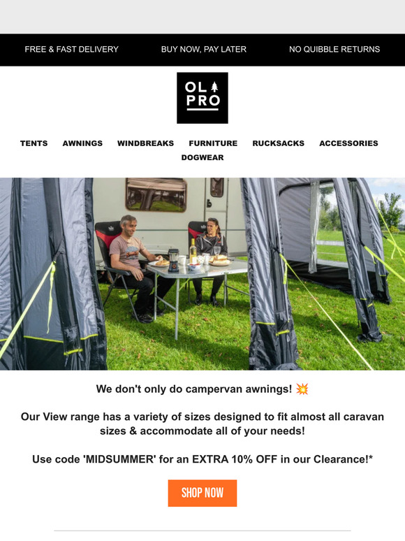 OLPRO: Up your Caravan game with a View Awning! 👍 | Milled