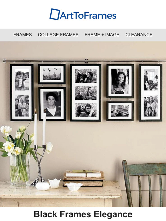 Art to Frames: Black Frames Unleashed: Elevate Your Home Decor with Our ...
