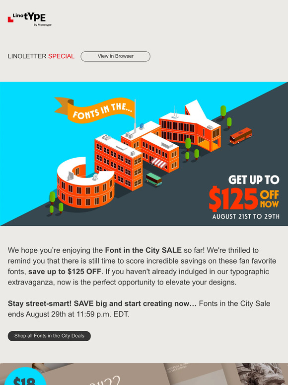 Linotype: Upgrade Your Typography: Fonts in the City continues... | Milled