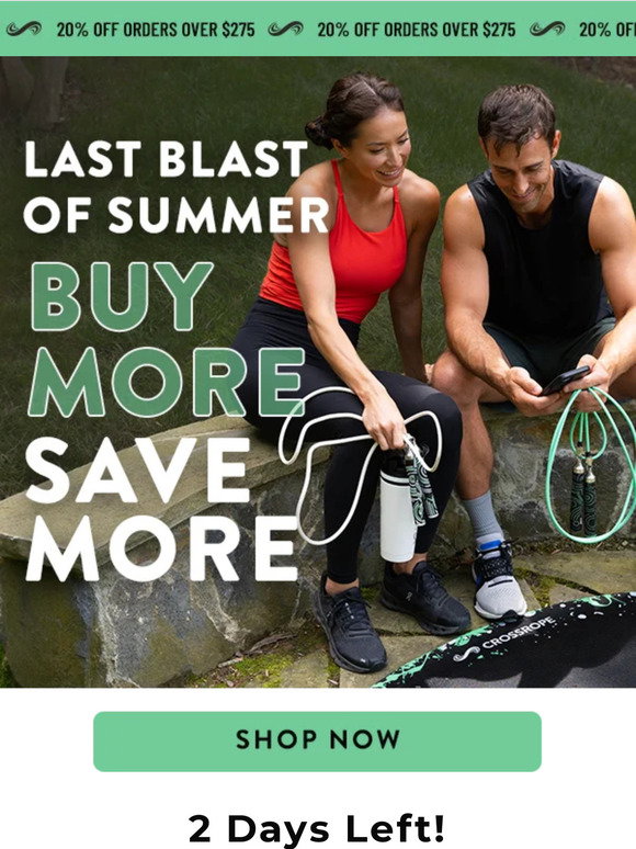 Crossrope: 🚨 2 DAYS LEFT | Save up to 20% | Milled