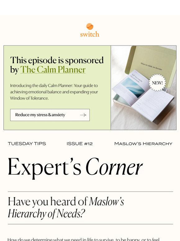 Switch Research: Have you heard of Maslow’s Hierarchy of Needs? | Milled