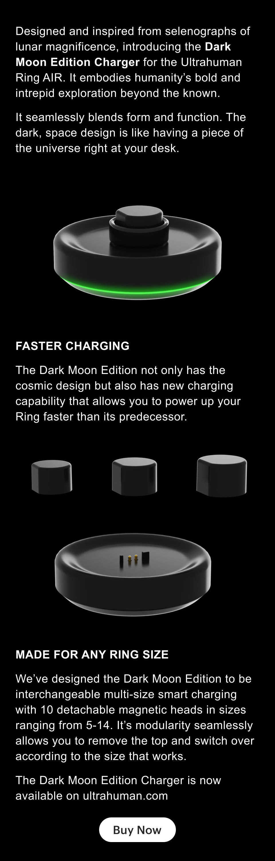 Ultrahuman: Introducing the Ultrahuman Ring AIR Charger - Dark Moon ...