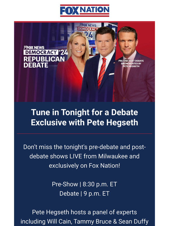 Fox News: Join Us Tonight for a Fox Nation Exclusive | Milled