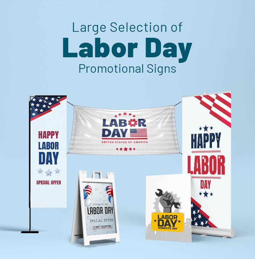 Squaresigns.com: Modern Labor Day Signs | Free Shipping Over $85 | Milled