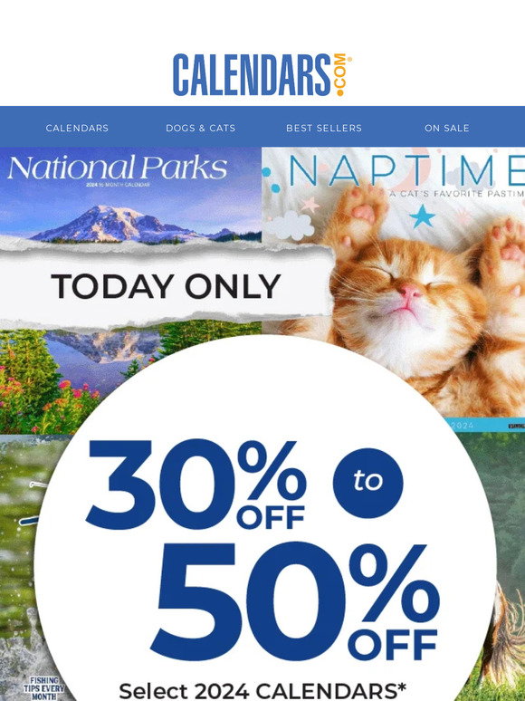 Calendars: 👉 30% to 50% Off Select 2024 Calendars | Milled