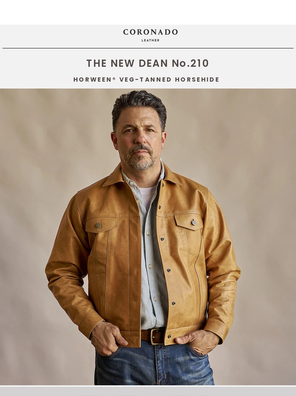 Coronado Leather: The Newly Designed Horween® Horsehide Dean Jacket No ...