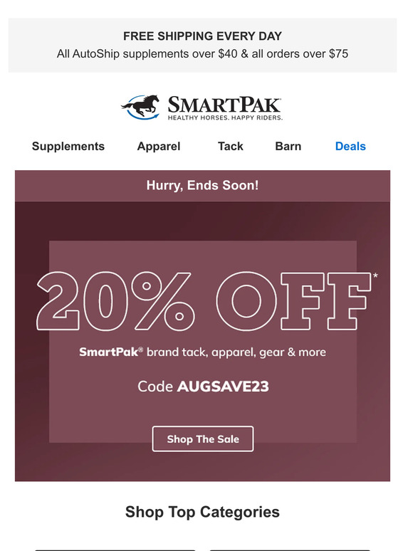 SmartPak Equine: 20% OFF Piper & Hadley Apparel, Fly Gear, Tack + MORE ...