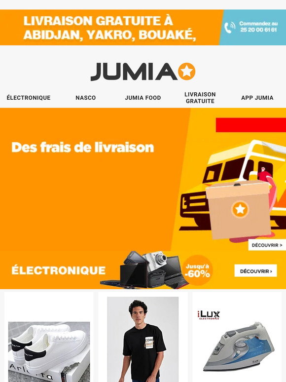 Jumia: 🚨📢De nouveaux frais de livraison pour vous🤩 ! Profitez vite !🏃‍♂ ...