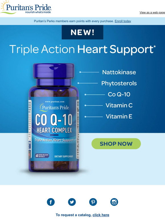 Puritan's Pride: New: Co Q-10 Heart Complex | Milled