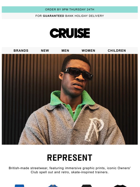 Cruise Fashion: Represent | British-Made Streetwear | Milled