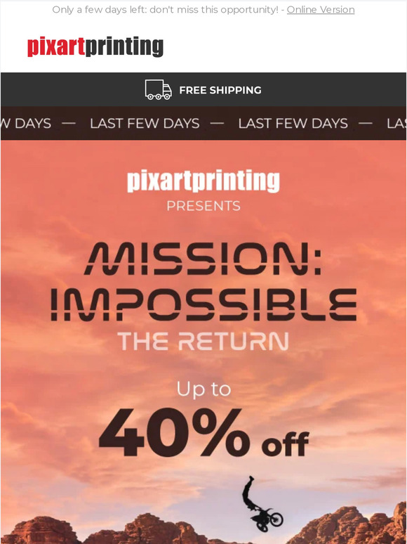 Pixartprinting: It's true: up to 40% off perfect binding and stapled binding! | Milled