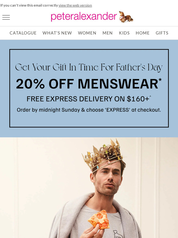 Peter Alexander: Get Dad's gift in time! Free Express Delivery on ...