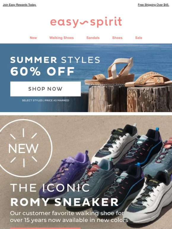 Easy Spirit: NEW Romy Walking Shoe Colors | Milled