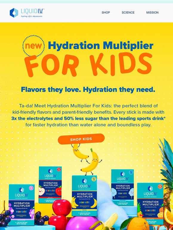 Liquid IV: NEW HYDRATION FOR KIDS 🍎🍌 | Milled