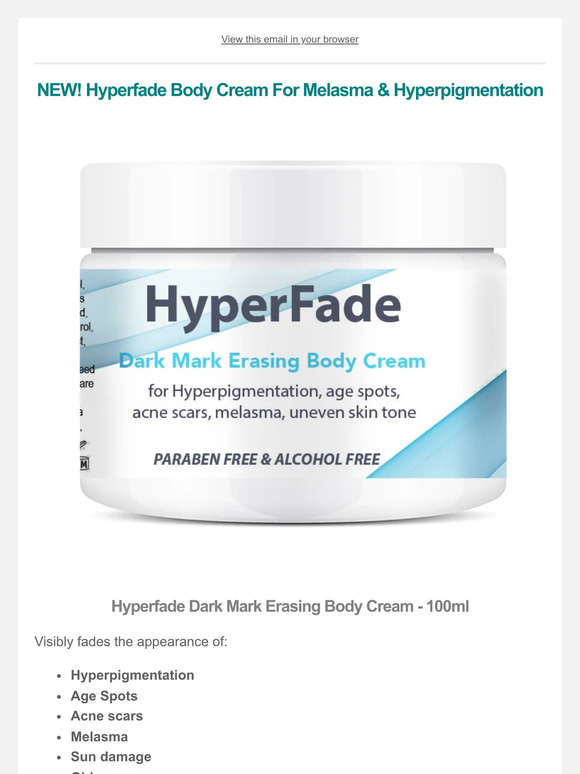 SkinLight: New - Body Cream For Melasma & Hyperpigmentation | Milled