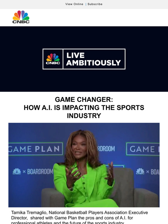 CNBC: NBA Executive Spills Beans on Pros and Cons of A.I. | Milled