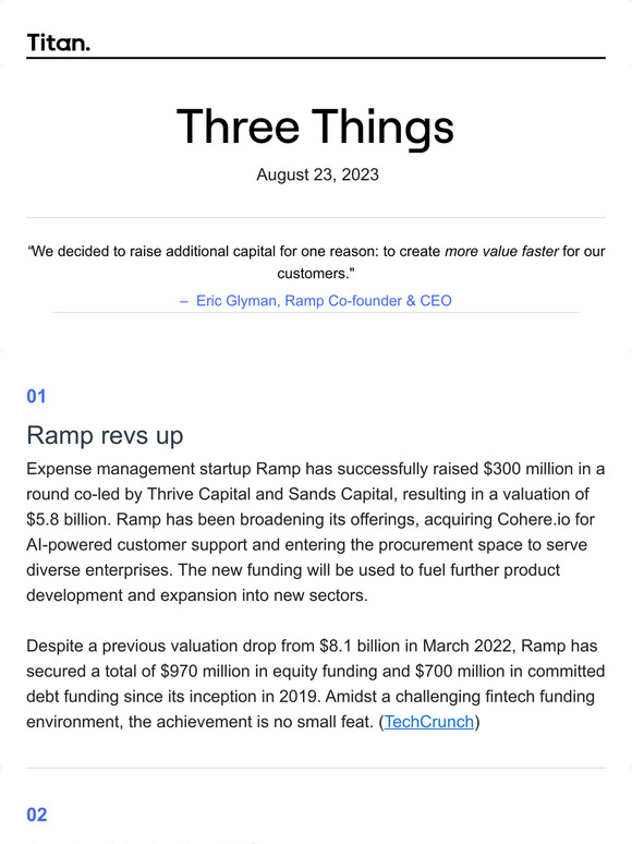 Titan: Ramp revs up, Arm's chip in the IPO game, Unaffordable cars | Milled