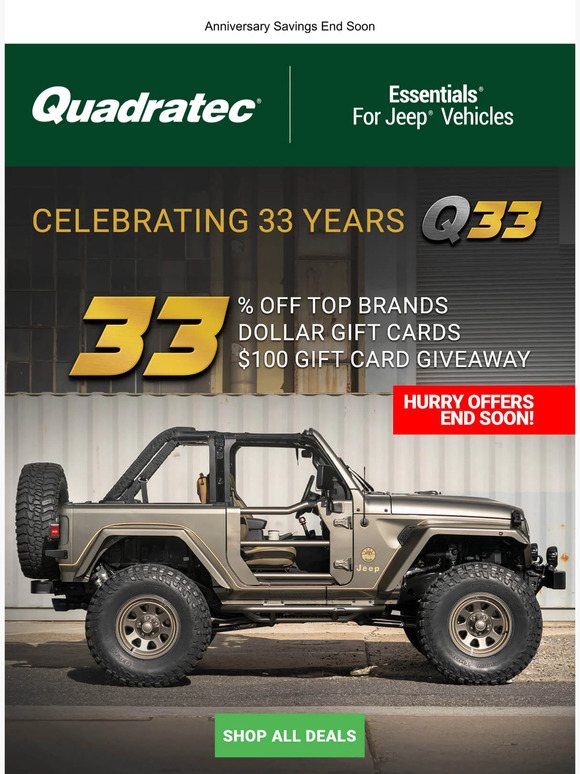 Quadratec: 🚨 Savings Alert: Time's Running Out | Milled