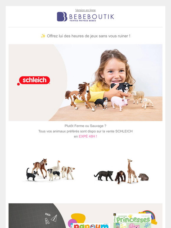 Bebeboutik: Les figurines animaux SCHLEICH, magazines jeunesse FLEURUS ...