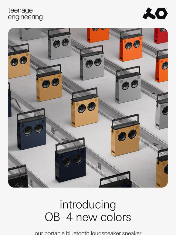 Teenage Engineering: introducing OB–4 new colors | Milled