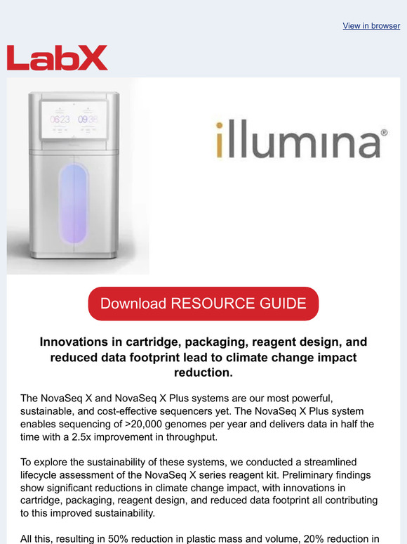 LabX: The NovaSeq™ X and NovaSeq™ X Plus Sequencing Systems Deliver ...
