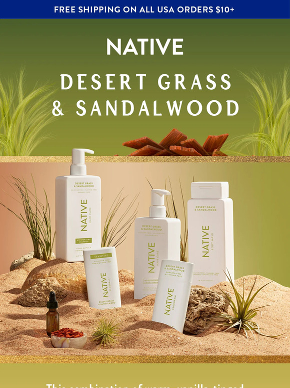 Native Deodorant: Find Fall Bliss with Desert Grass & Sandalwood | Milled