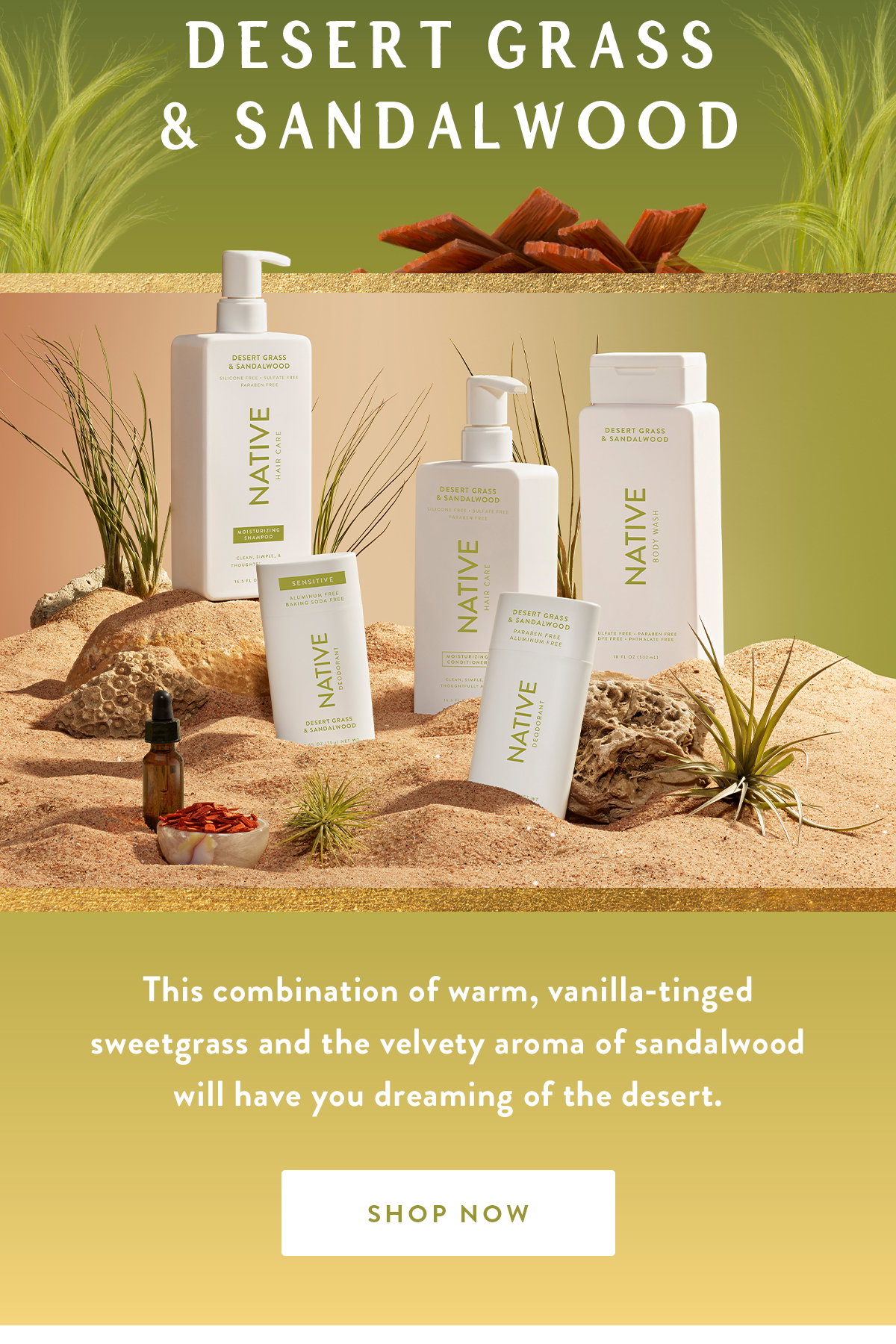 Native: Find Fall Bliss with Desert Grass & Sandalwood | Milled