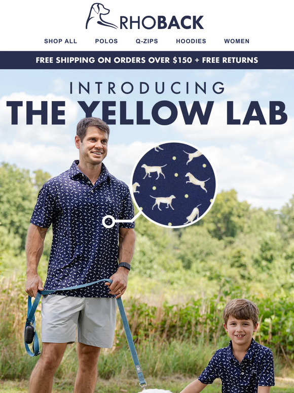 Rhoback: New: The Yellow Lab + Golden & Lab Polos 🐕 | Milled