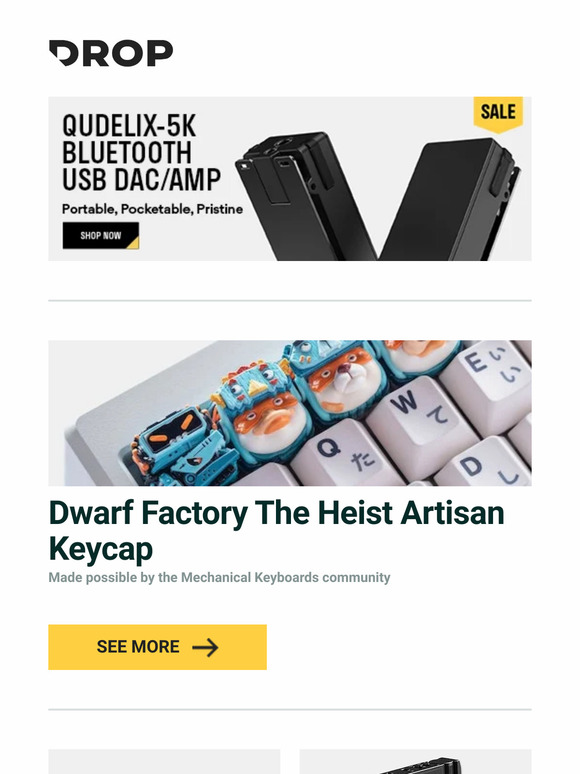 Drop: Dwarf Factory The Heist Artisan Keycap, Keebmonkey Keyboard ...