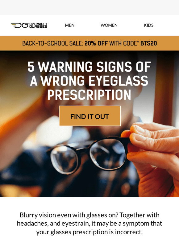 Overnight Glasses: 🚨5 Warning Signs of a Wrong Eyeglass Prescription ...