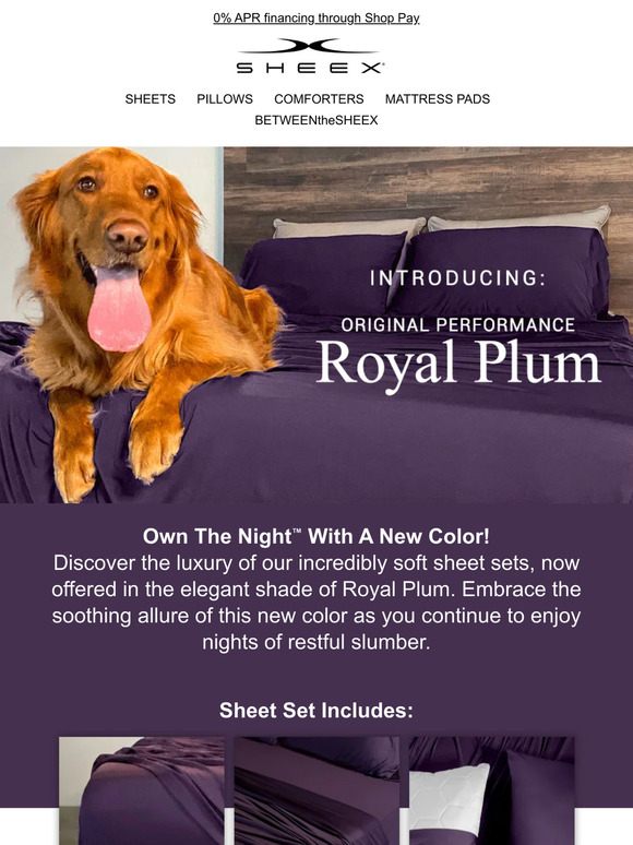 Sheex: Introducing the Newest Color: Royal Plum | Milled