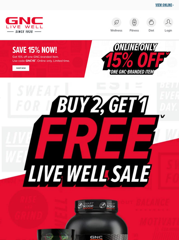 GNC: Love our top products? Buy 2, Get 1 FREE! 😍 | Milled