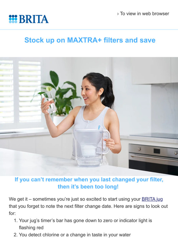 Brita: Exclusive offer: BONUS MAXTRA+ filter with any 12 pack | Milled