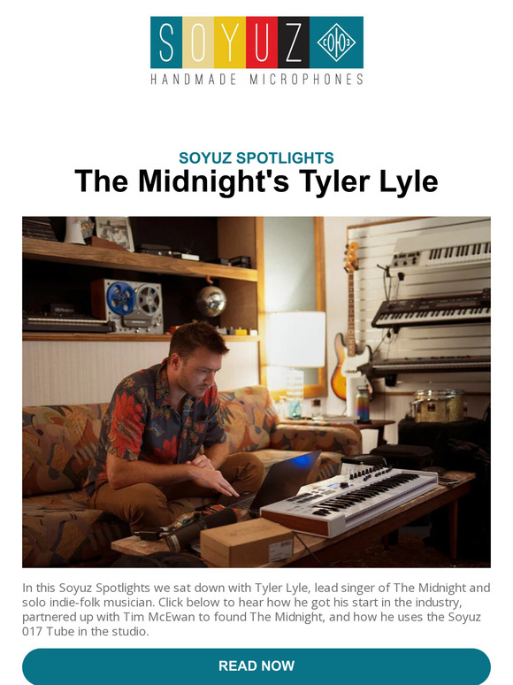 Soyuz Microphones: Interview: The Midnight lead singer Tyler Lyle | Milled