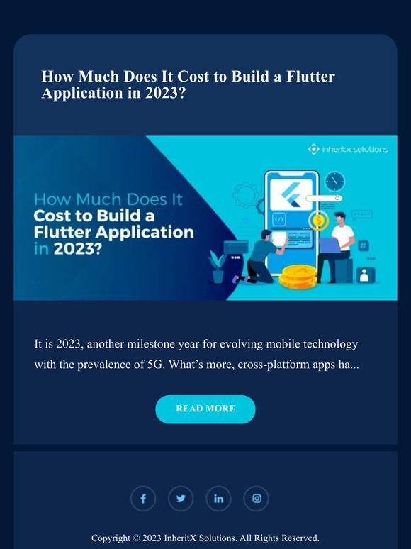 InheritX: How Much Does It Cost to Build a Flutter Application in 2023? | Milled