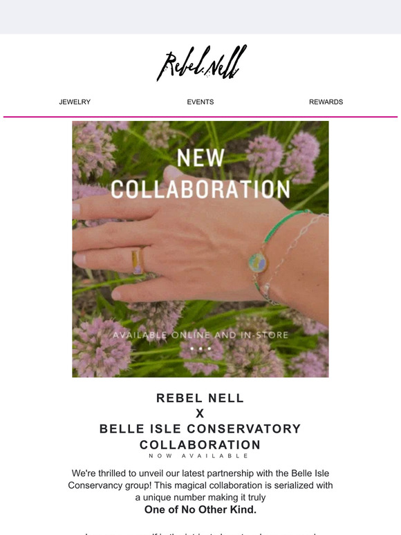 Rebel Nell: It's Here: Rebel Nell x Belle Isle Conservancy! | Milled
