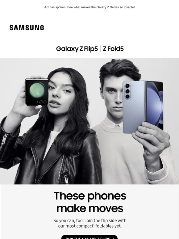 Samsung: "Cutest phone ever. Join the Flip Side with me." | Milled